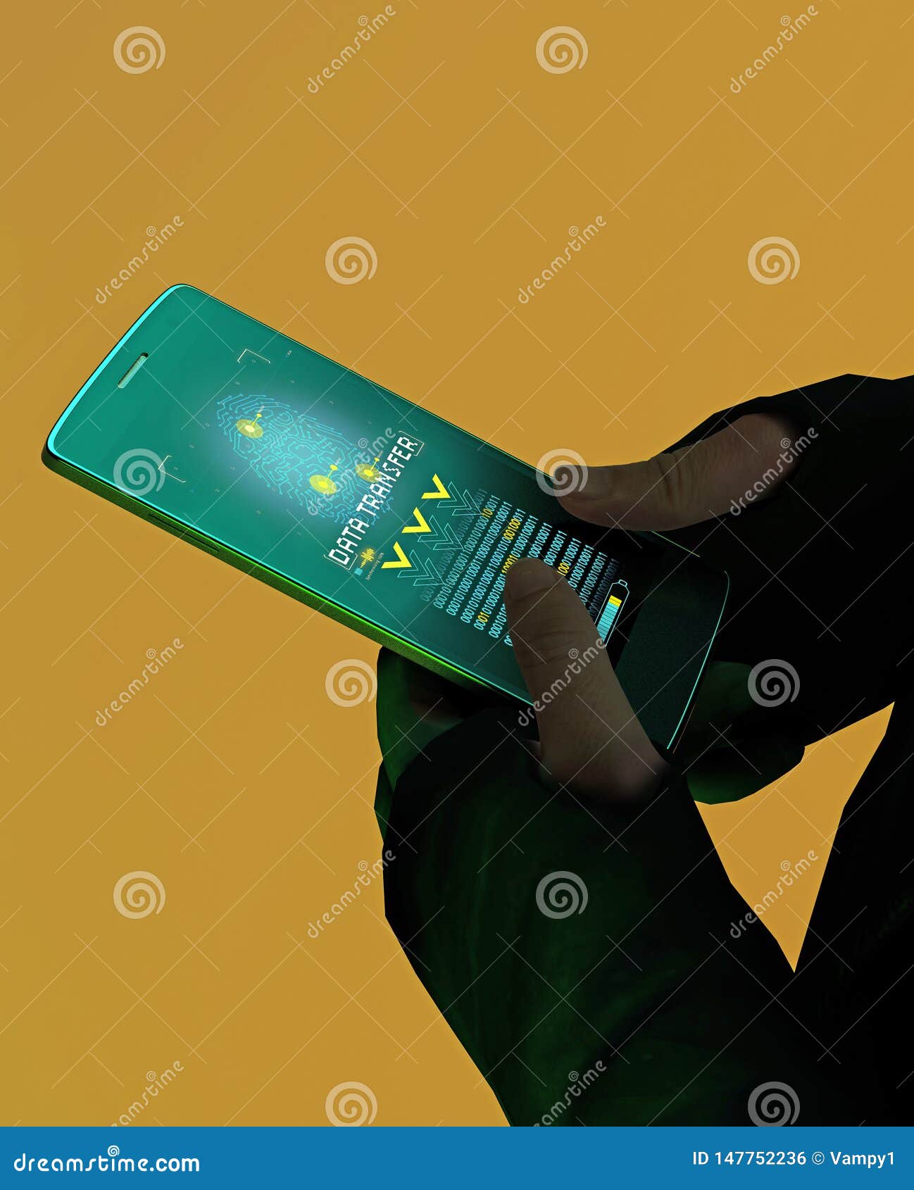 Mobile Phone, Data Transfer, Backup, Hacking. Privacy Violation ...