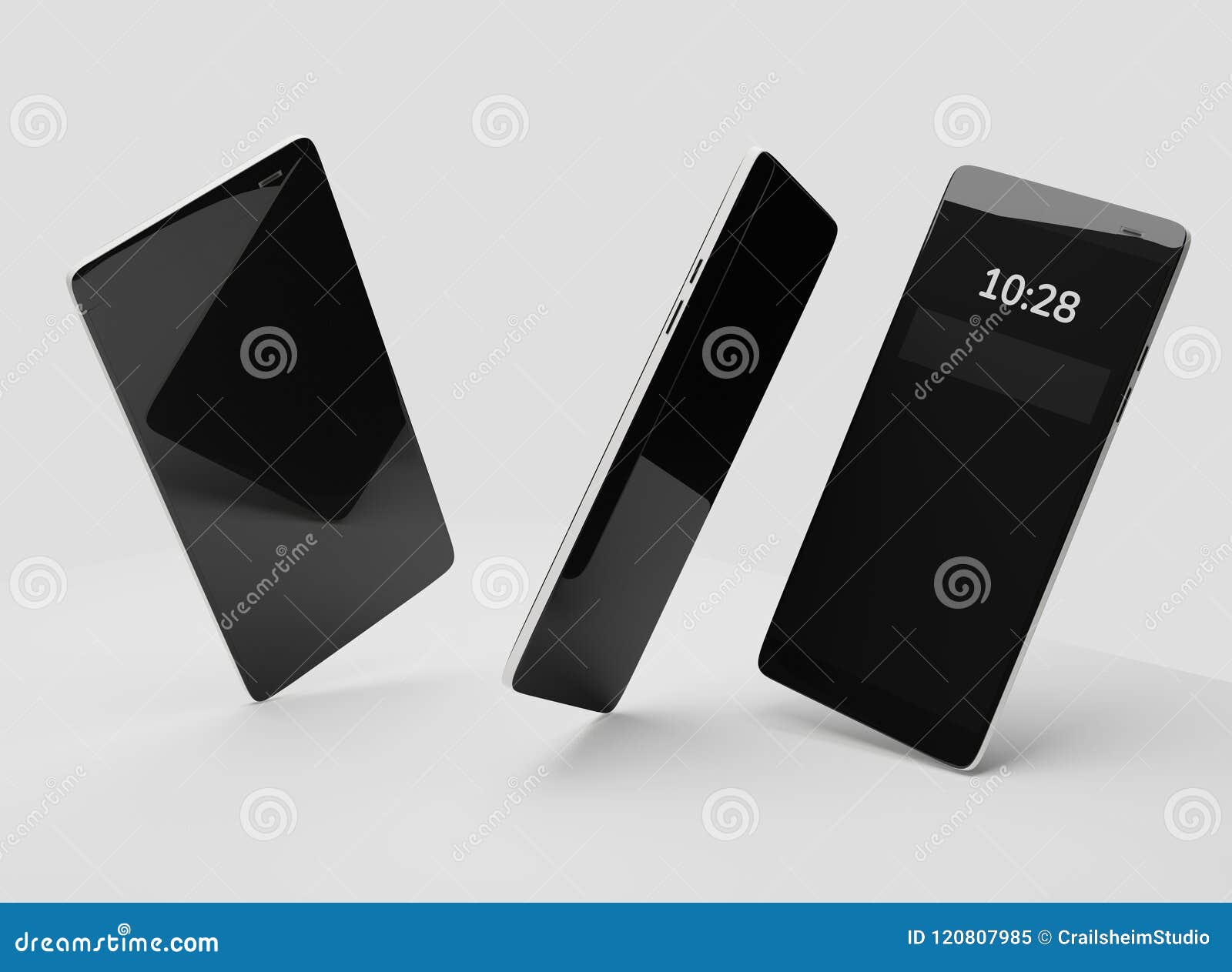 Mobile Phone Design 3d-illustrator Stock Illustration - Illustration of ...