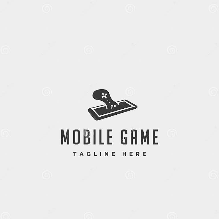 Mobile Phone Game Logo Design Template Concept Controller Stock Vector ...
