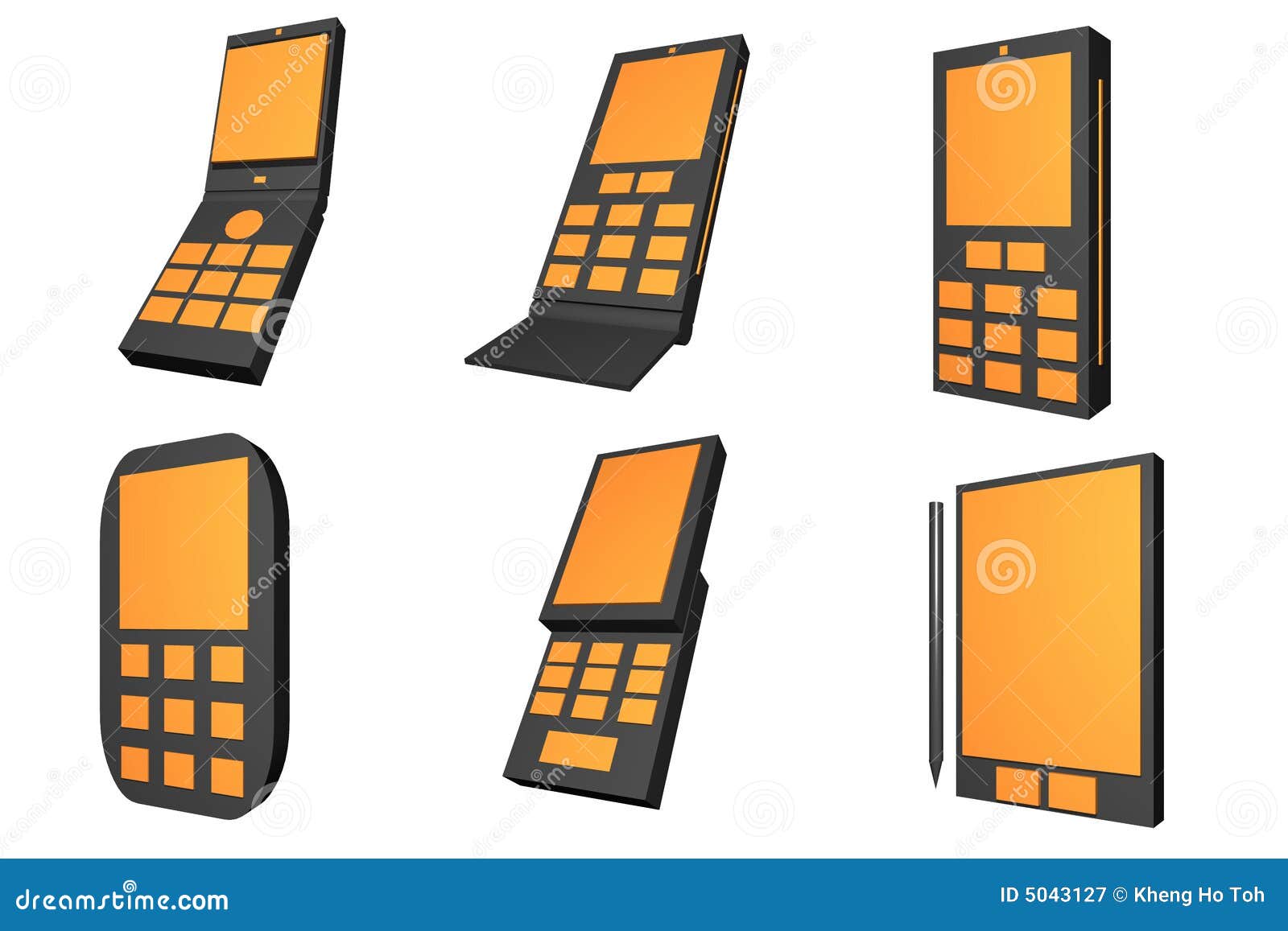 Clamshell Phone - Modern Flat Design Style Single Isolated Image Vector ...