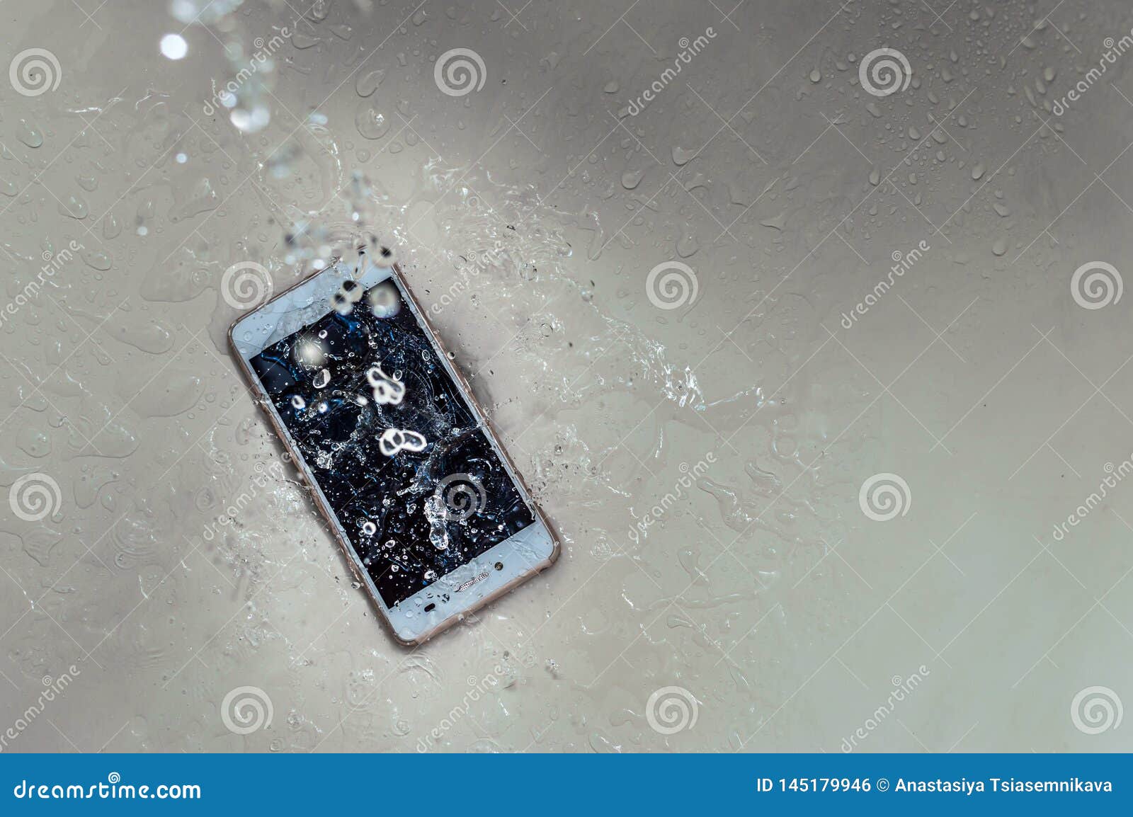 Mobile Phone Dropped into the Water in the Bathroom Stock Photo - Image ... Mobile Phone Dropped into the Water in the Bathroom Stock Photo - Image ...