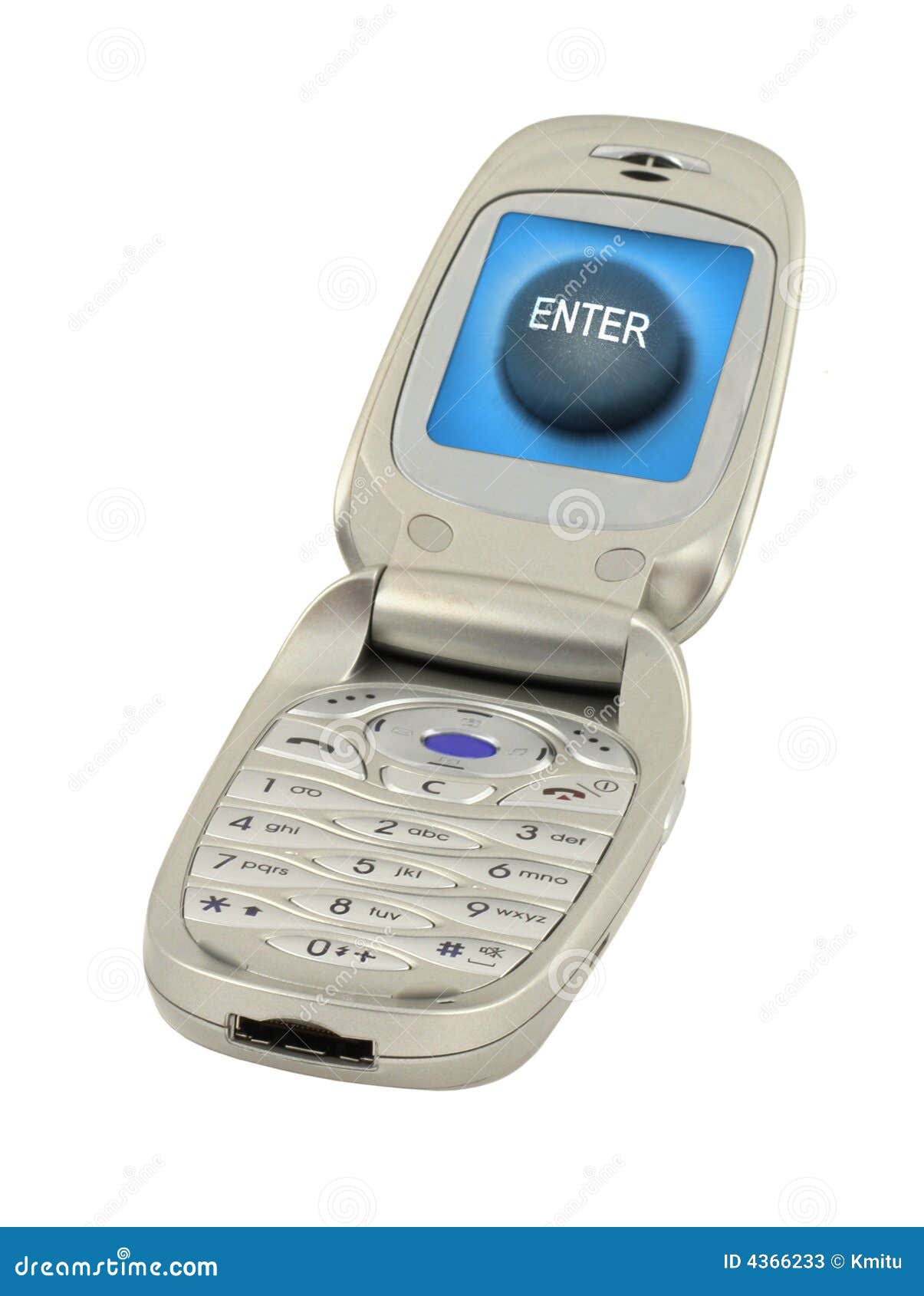 Mobile Phone With Enter Button Stock Image - Image of cellular, symbol ...