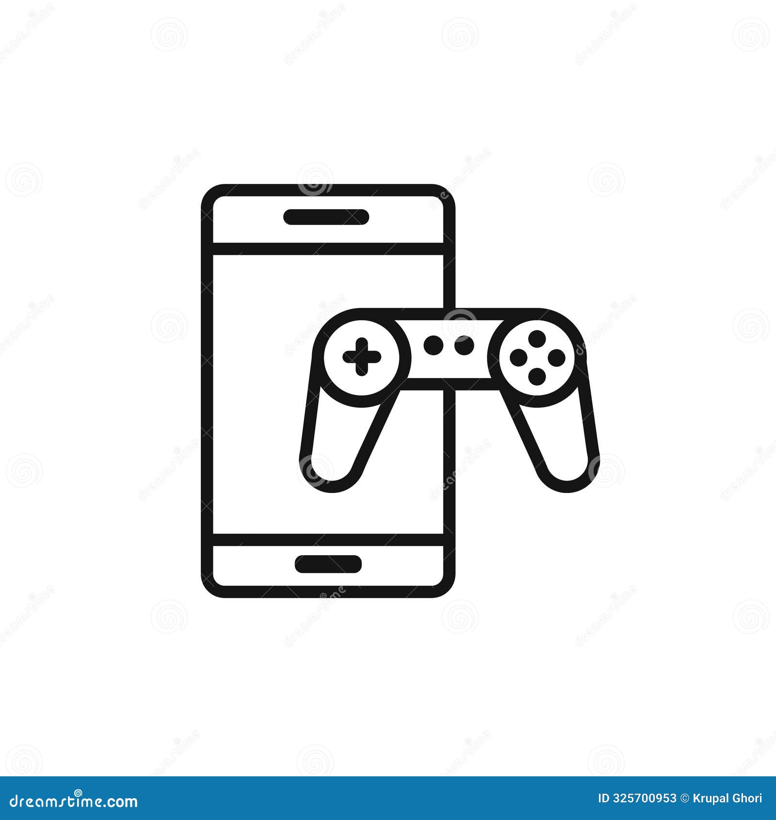 Mobile Phone Game Icon Vector Set Collection for Web Stock Illustration ...