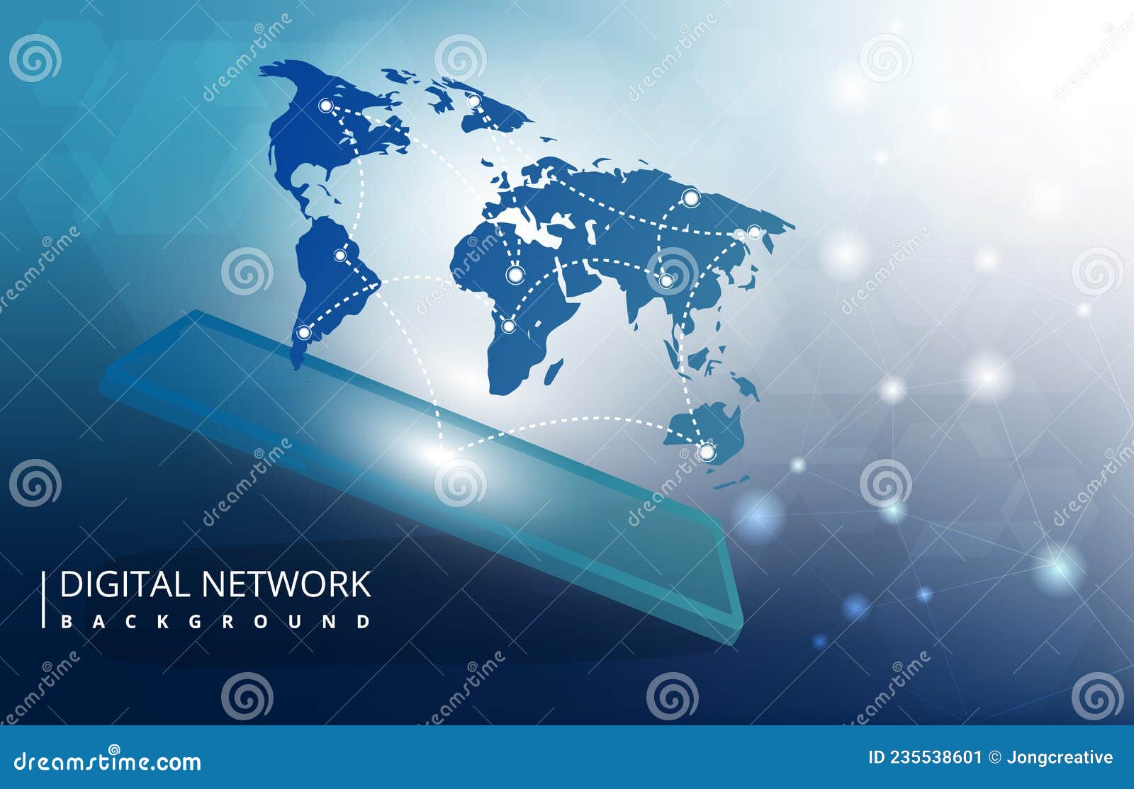 Mobile Phone Global Digital Network Communication Connection Internet ...