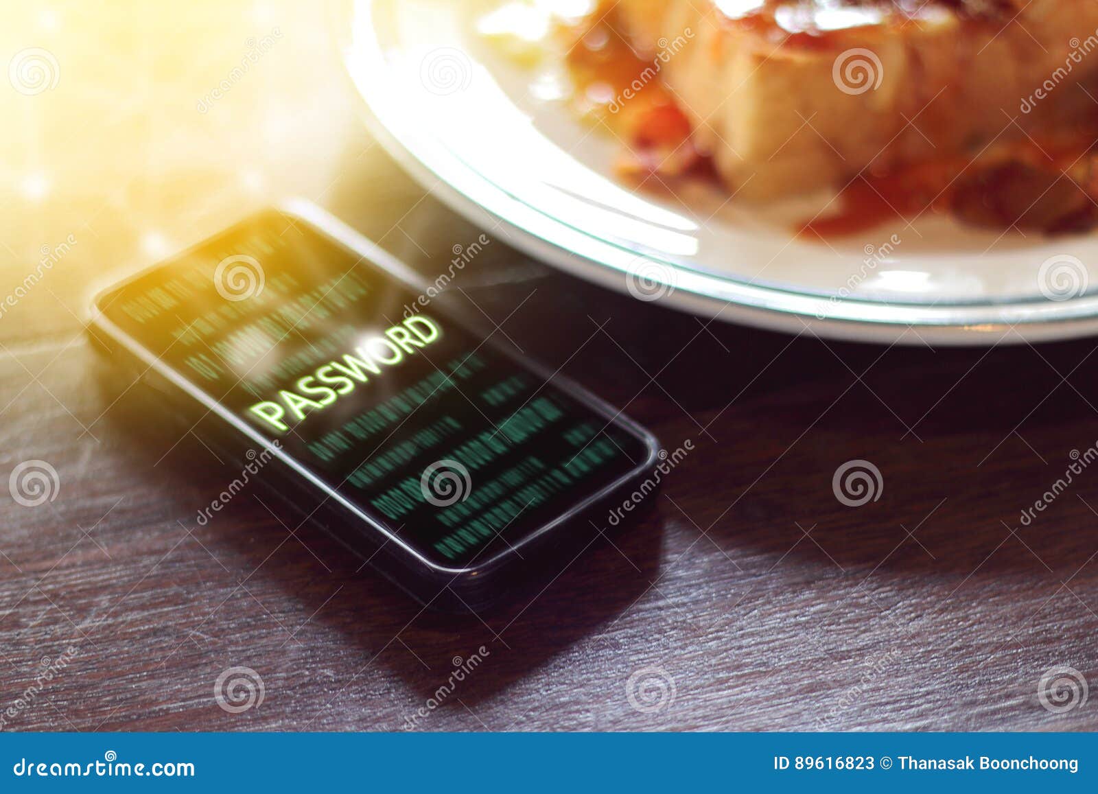 Mobile Phone, Hacker Cyber Criminal Stealing Password from Smartphone ...