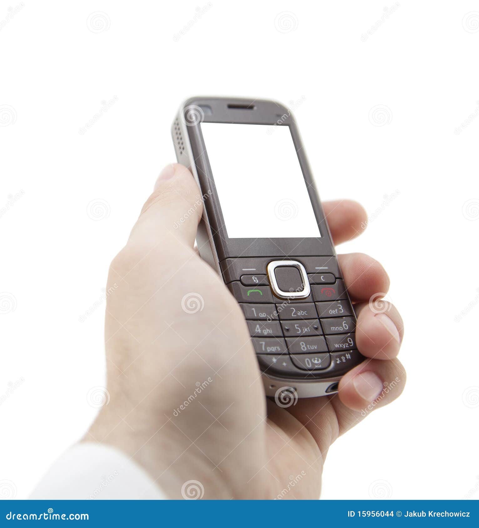 Mobile phone in hand stock photo. Image of electronics - 15956044