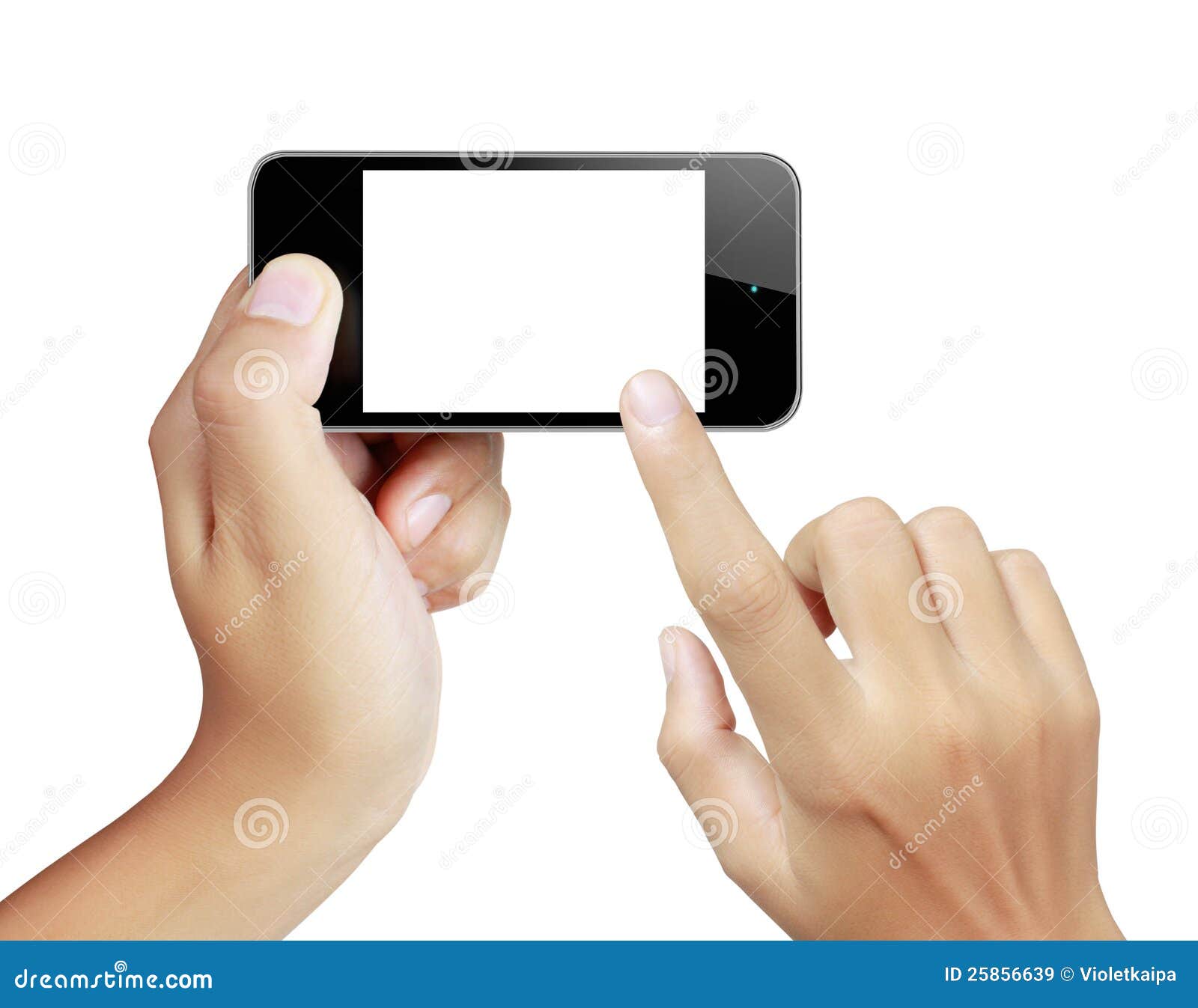 Mobile phone, in hand stock image. Image of electronics - 25856639