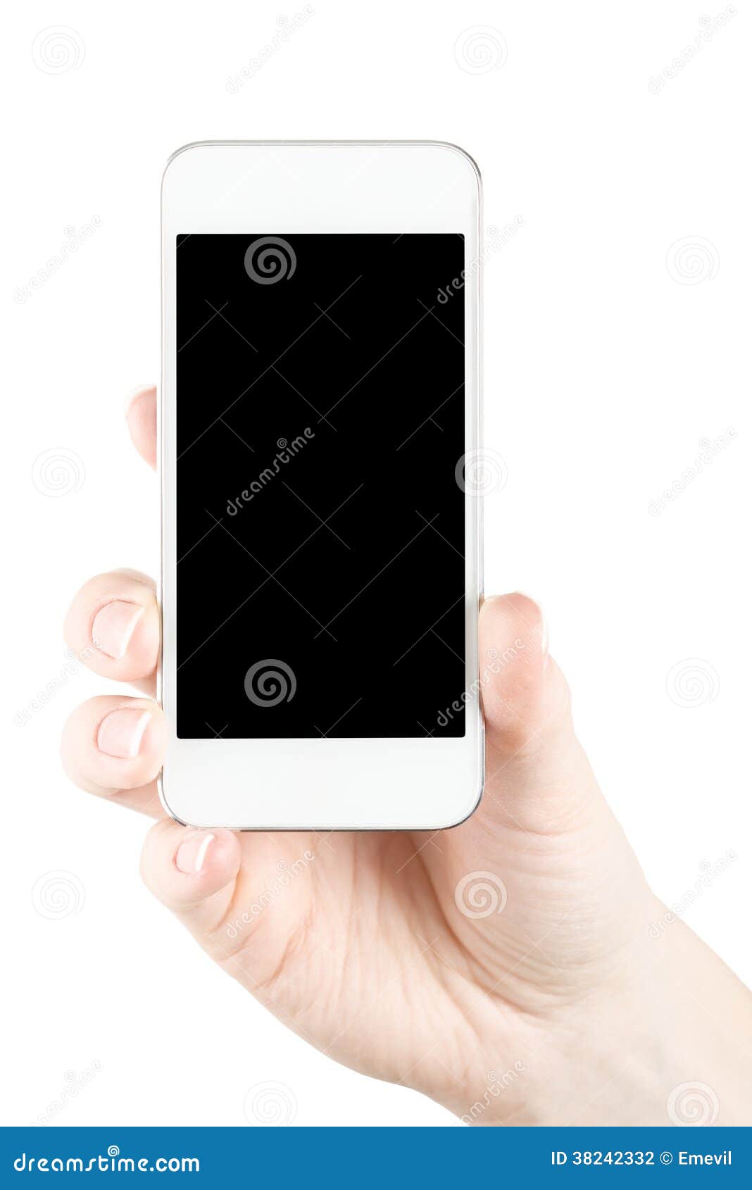 Mobile phone in hand stock photo. Image of commercial - 38242332