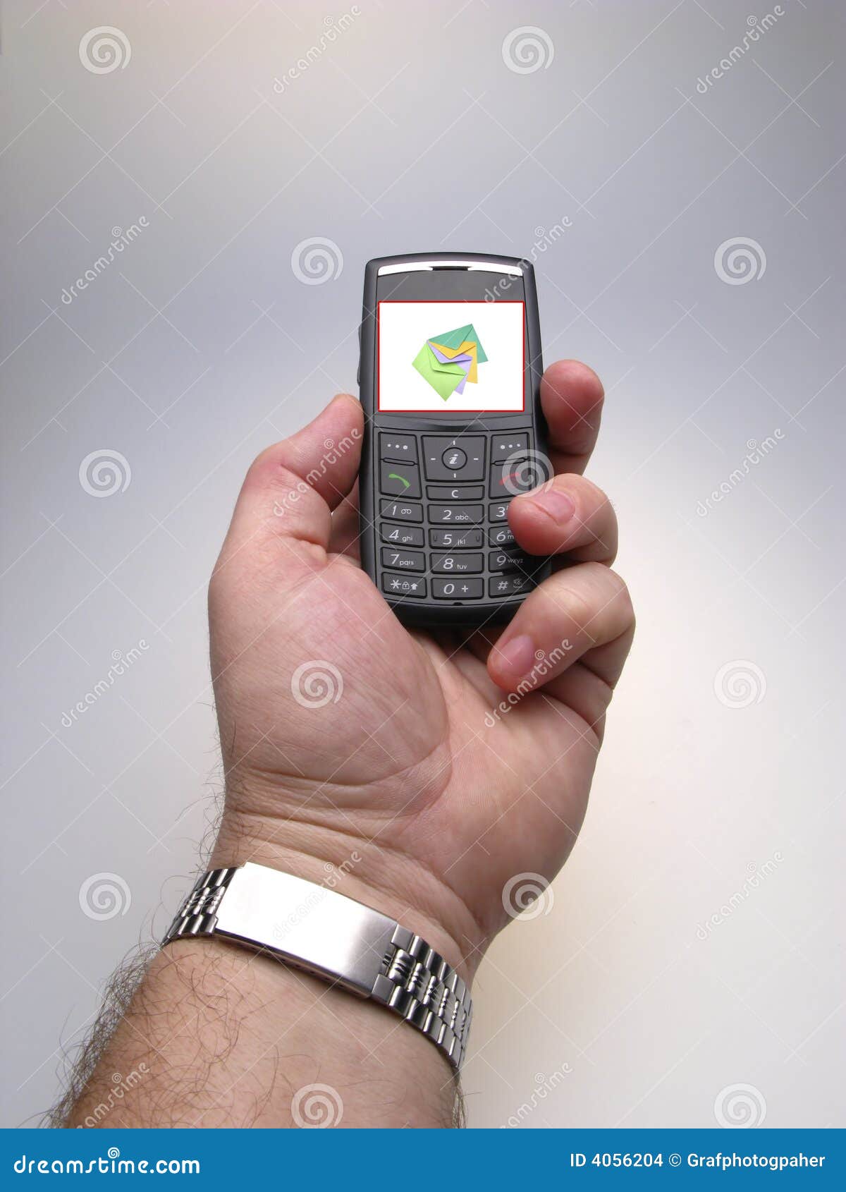 Mobile phone in hand stock photo. Image of hand, phone - 4056204