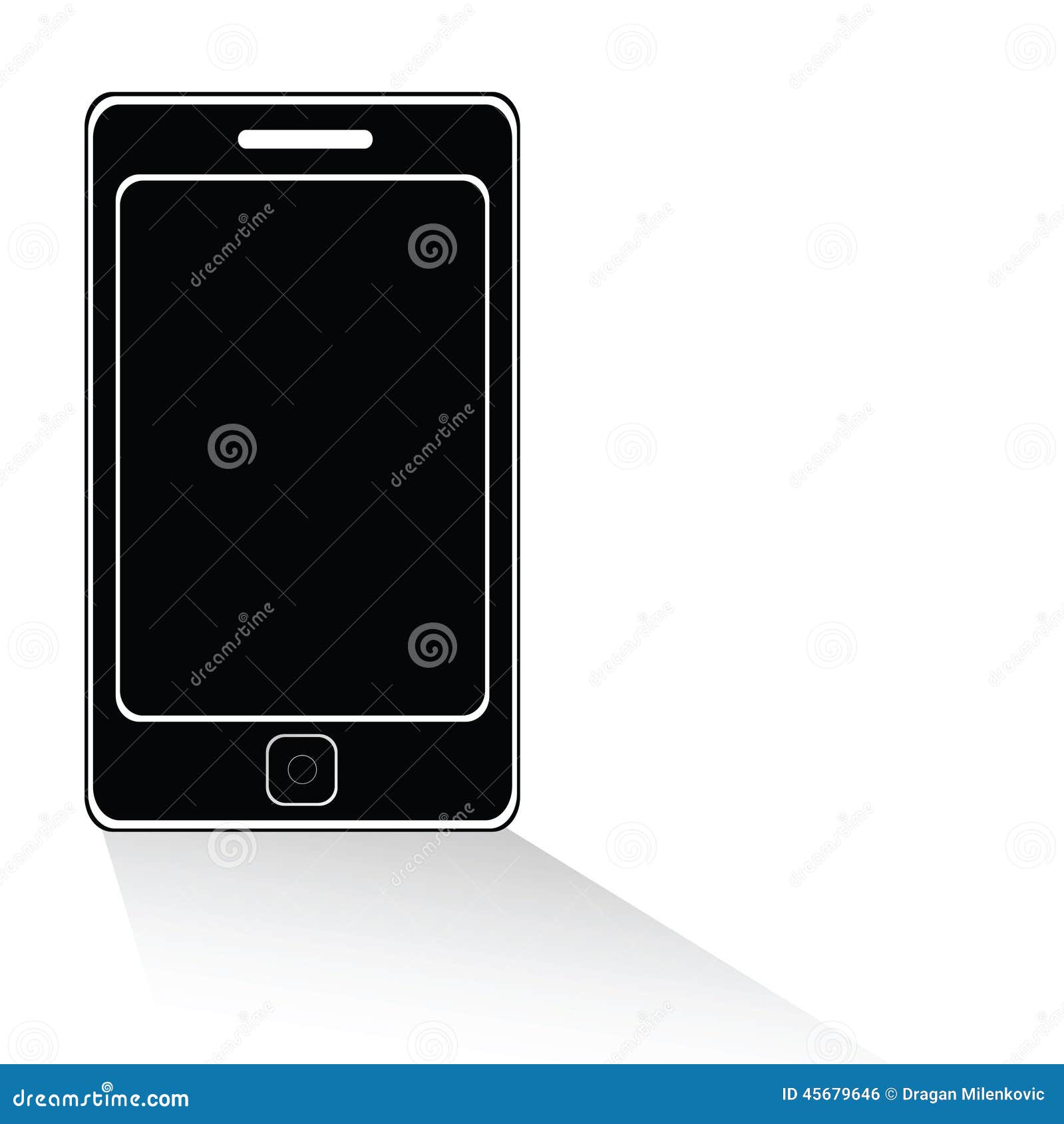 Mobile Phone Icon Black Vector Stock Vector - Illustration of ...