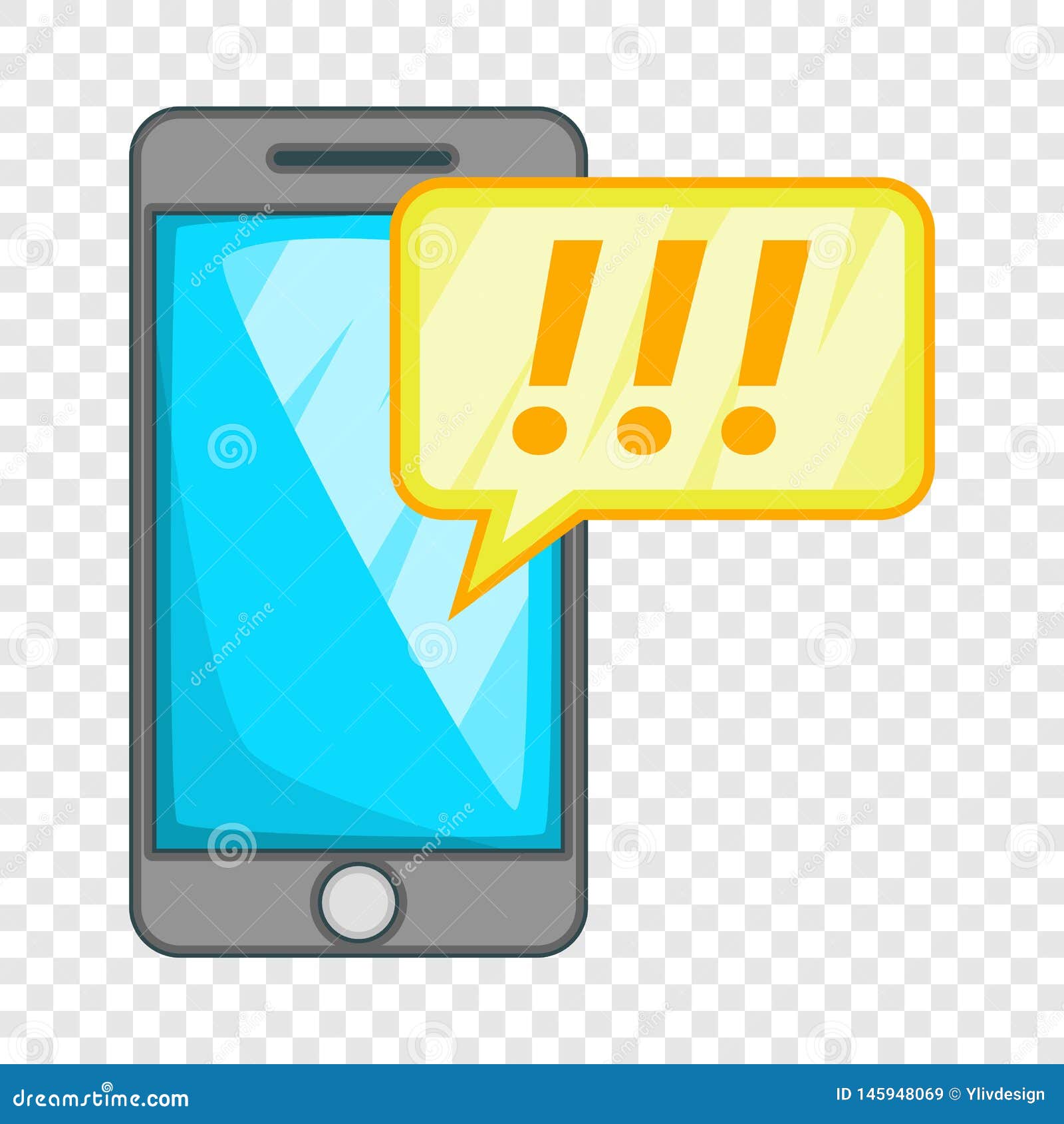Mobile Phone Icon, Cartoon Style Stock Vector - Illustration of ...