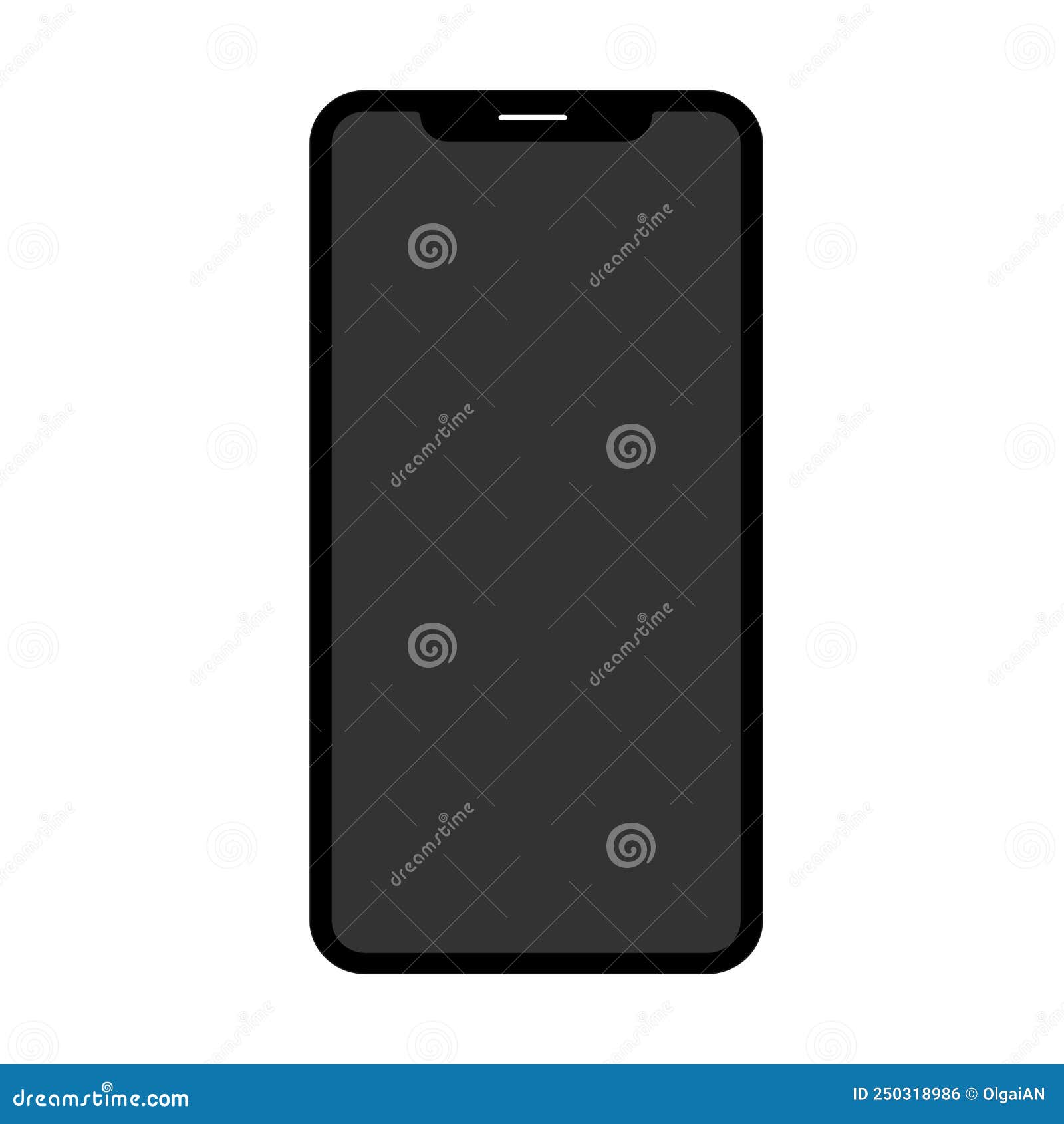 Mobile Phone Icon. Flat Design Style. Vector Illustration. Stock Vector ...