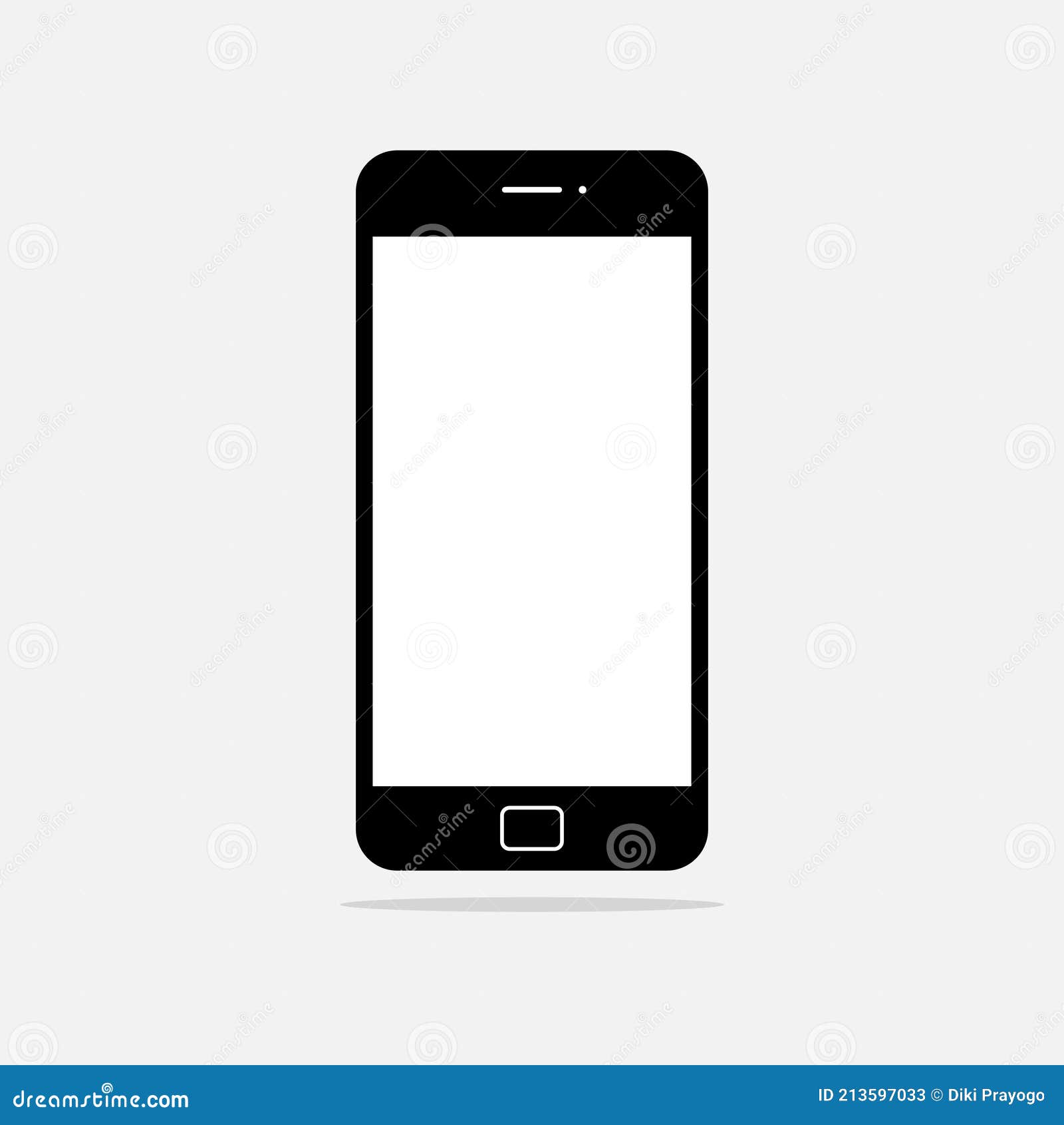 Mobile Phone Icon Isolated on White Background Vector Illustration ...