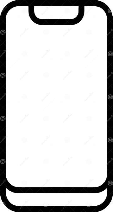 Mobile Phone Icon on White Background ,illustration Stock Illustration ...