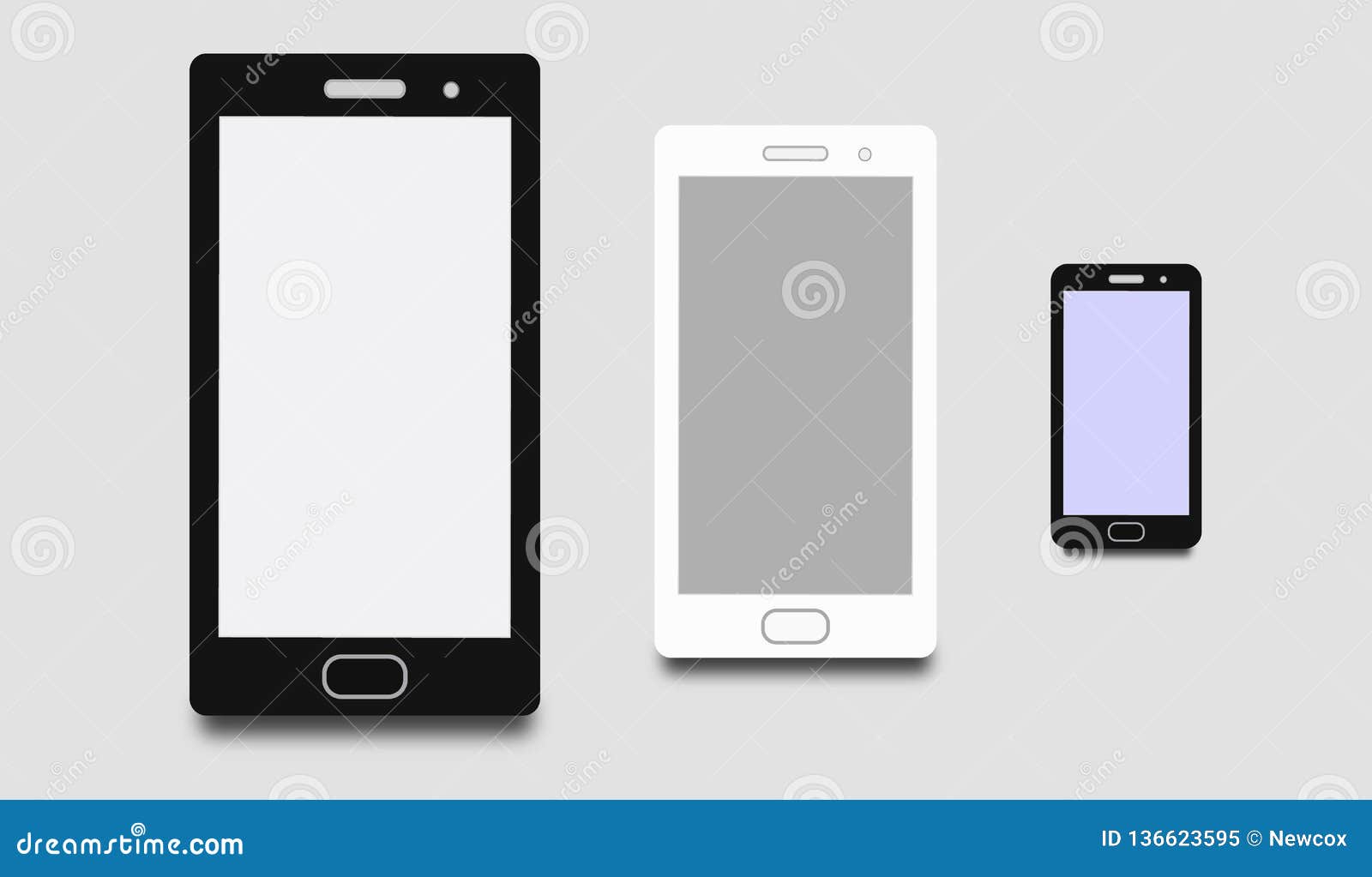 Mobile Phone Illustration Editable . Stock Vector - Illustration of ...