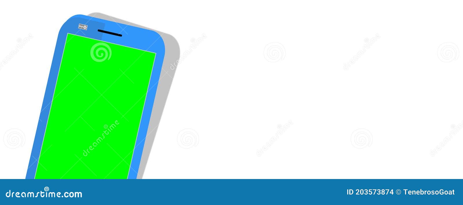 Mobile Screen and Space for Copy Paste. Stock Illustration ...