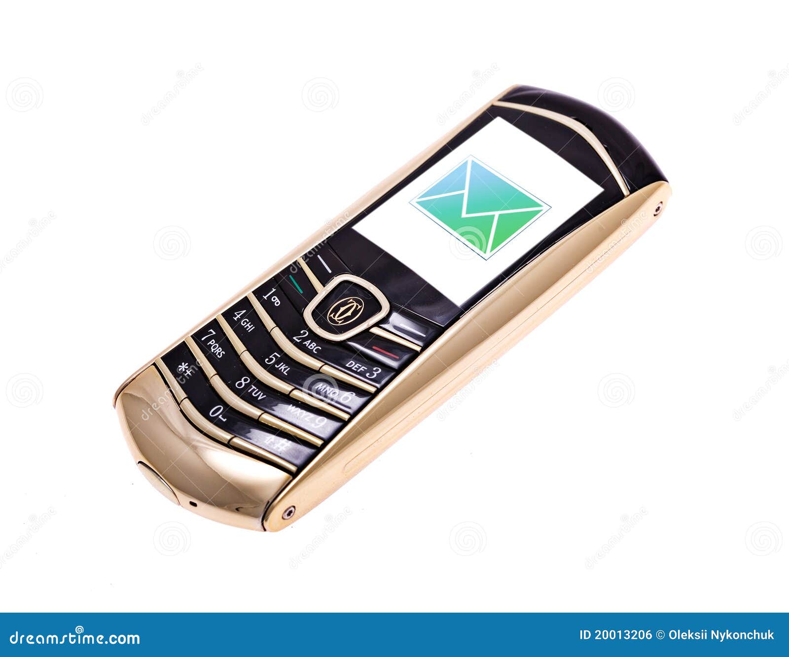 Mobile Phone with Incoming Message (SMS) Stock Photo - Image of message ...