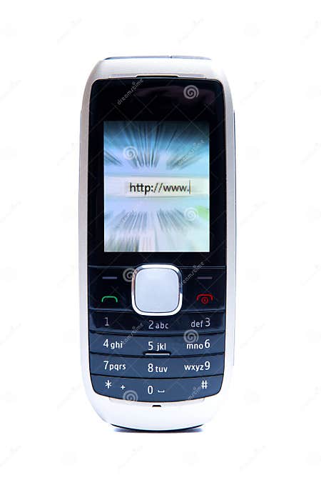 Mobile phone with internet stock image. Image of internet - 17278599