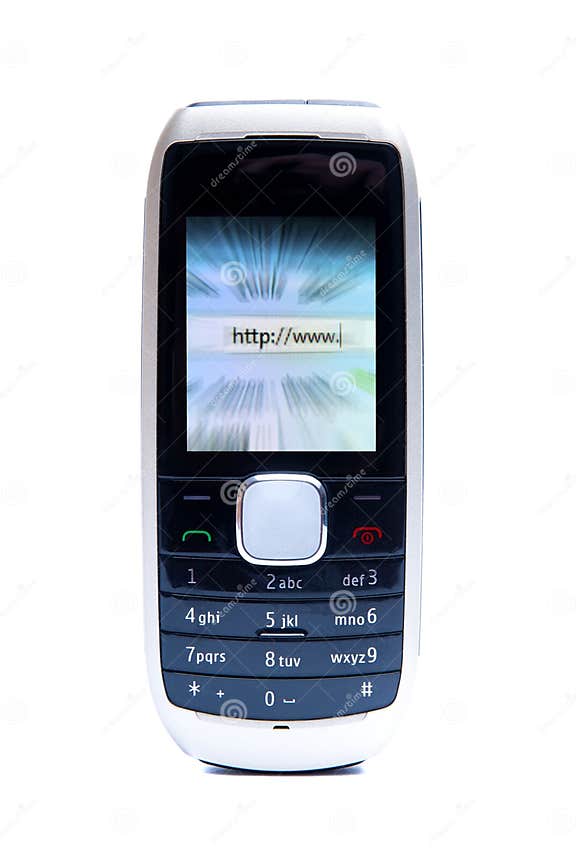 Mobile phone with internet stock image. Image of internet - 17278599