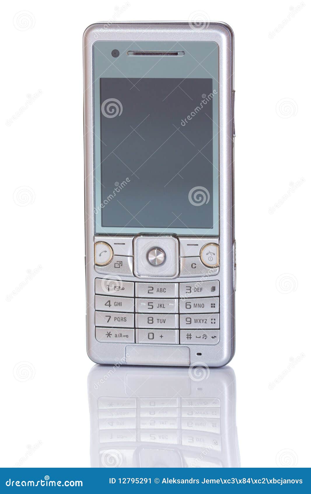 Mobile phone isolated stock image. Image of screen, messaging - 12795291