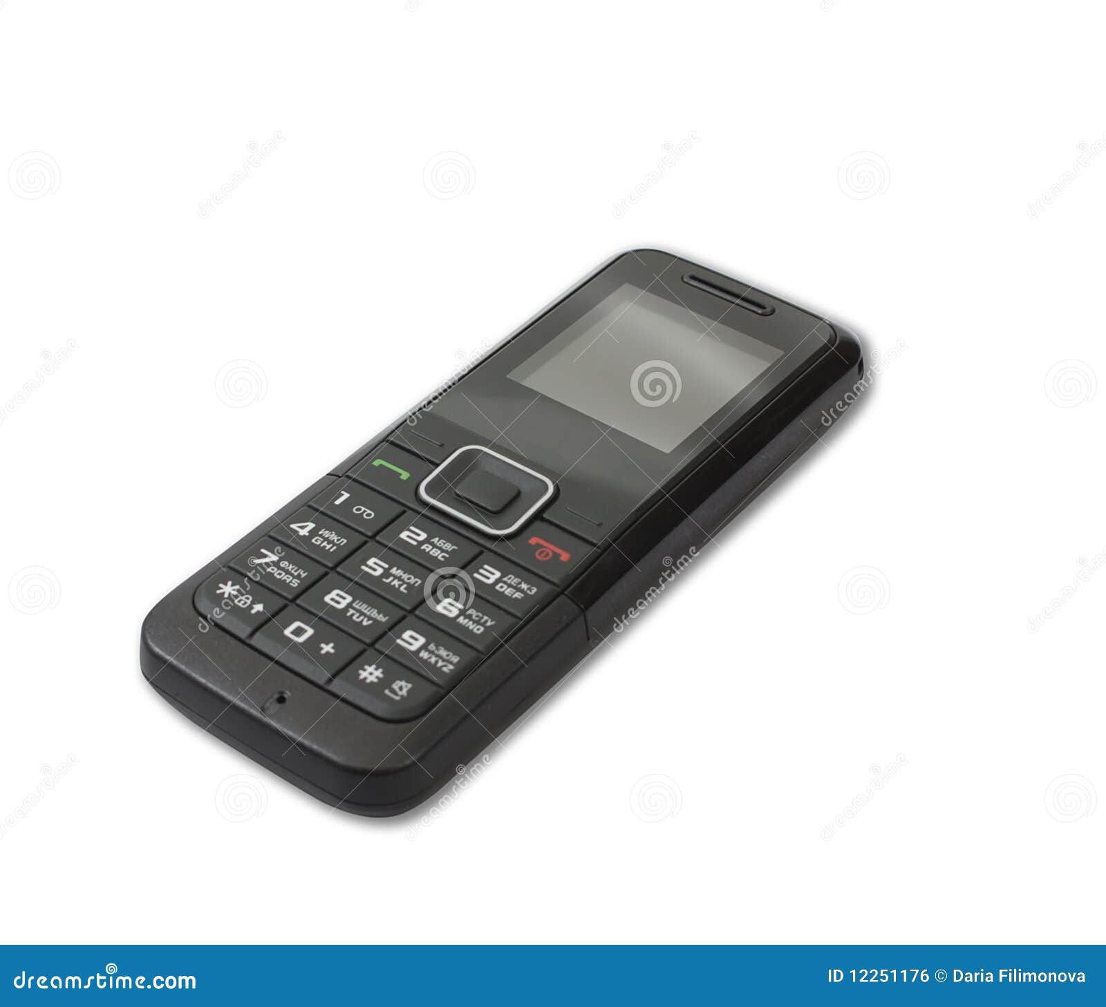 Mobile Phone Isolated on White Stock Photo - Image of mobile, mobility ...