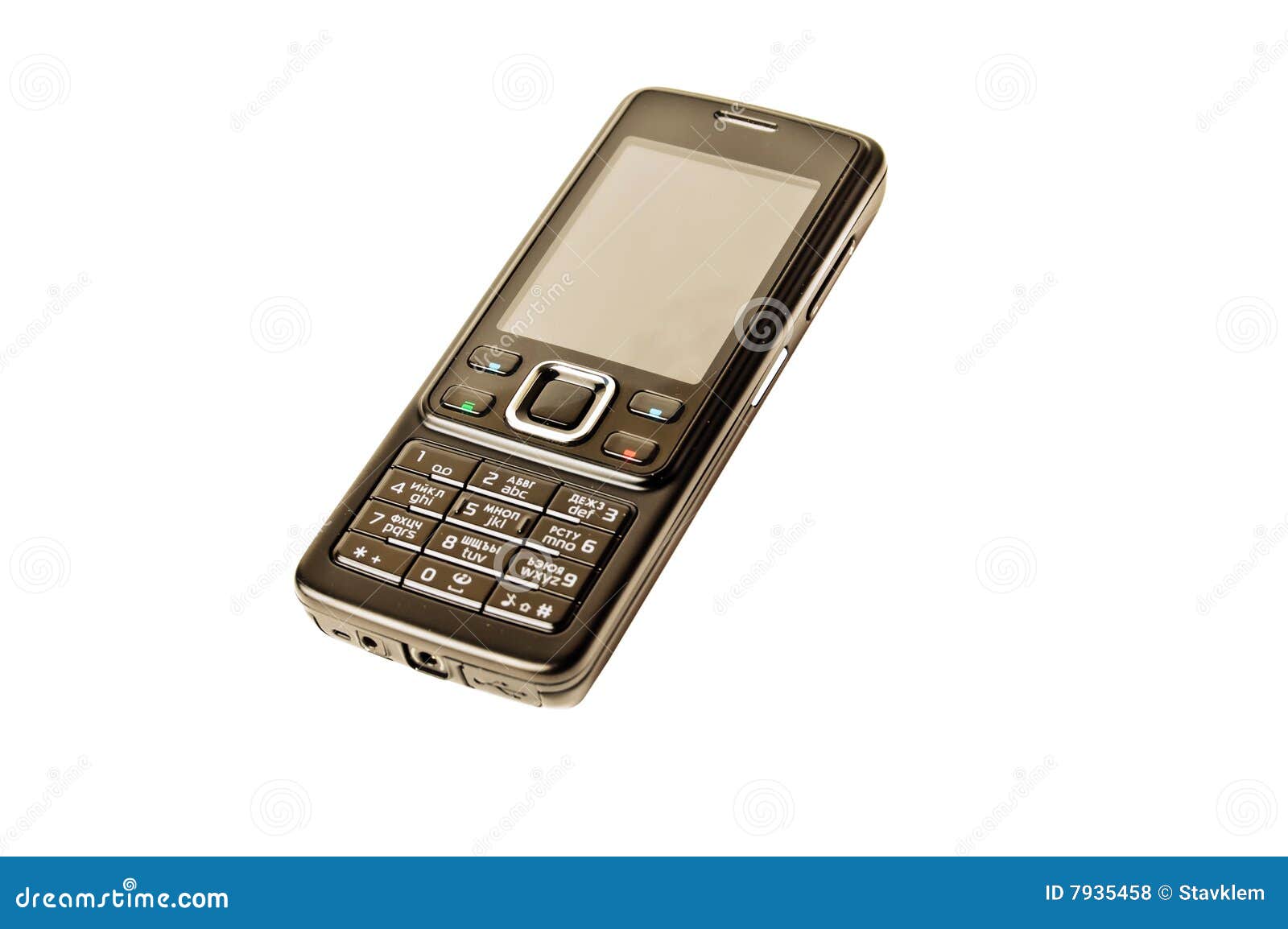 Mobile Phone Isolated on White Stock Photo - Image of messaging, luxury ...