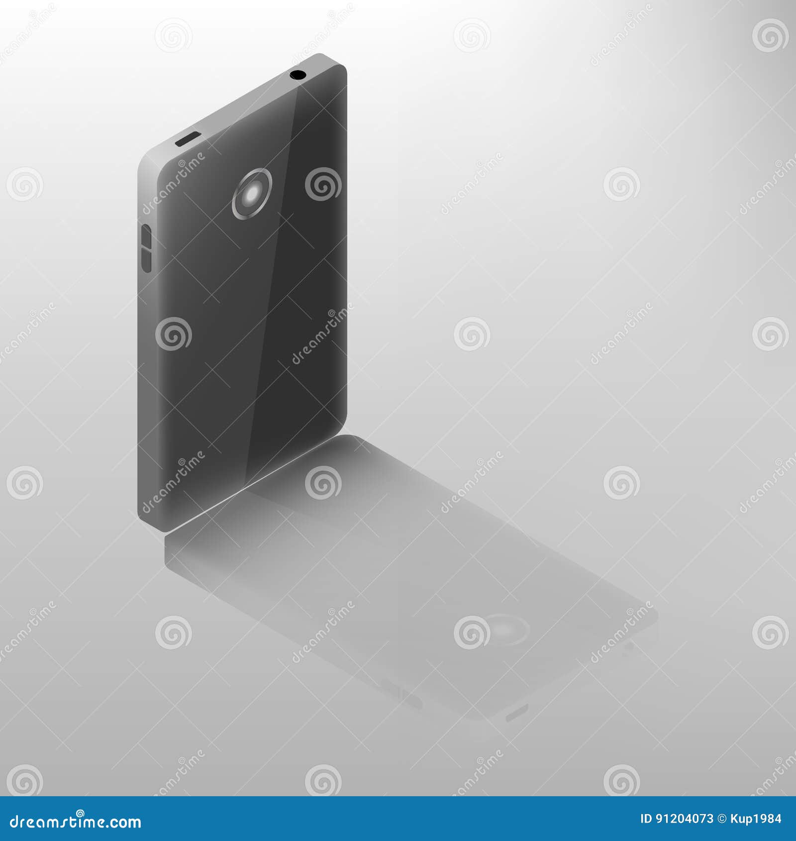Mobile Phone Isometric, Vector Illustration. Stock Vector ...