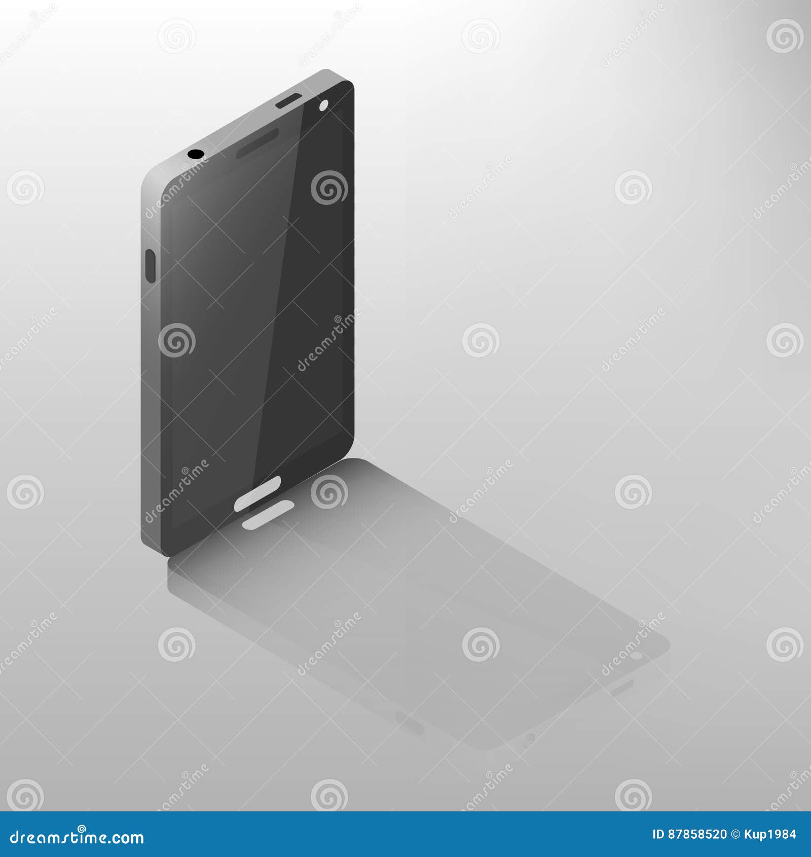 Mobile Phone Isometric, Vector Illustration. Stock Vector ...