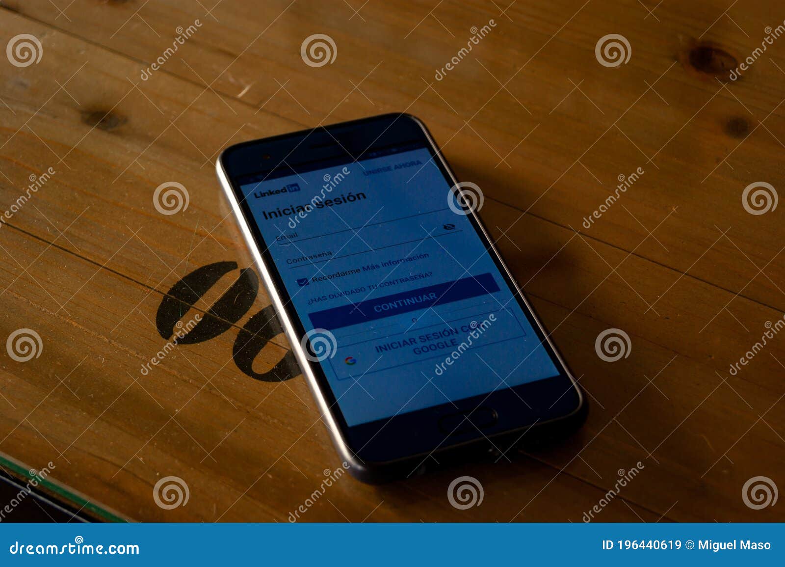 Mobile Phone in Job Search App Registration Menu Stock Image - Image of ...