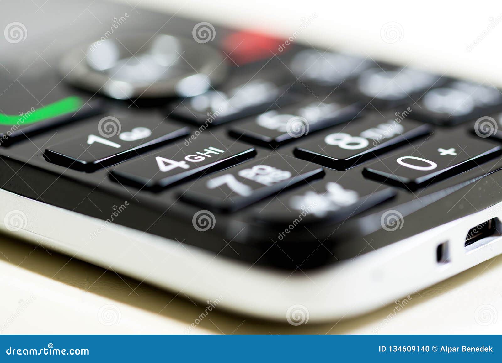 Mobile Phone Keypad Close Up Macro Shot, Shallow Depth of Field, Stock ...