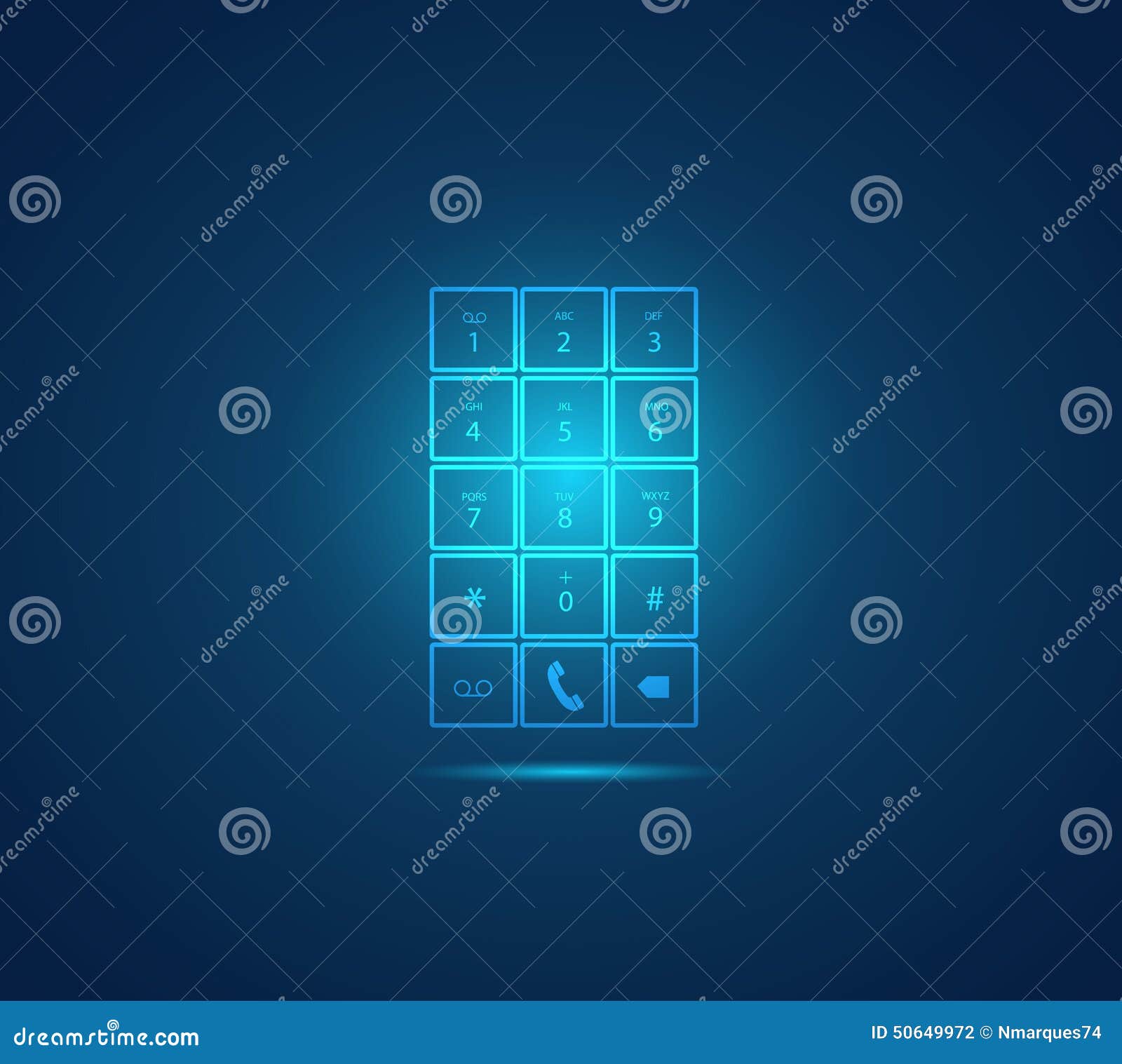 Mobile Phone Keypad Illustration | CartoonDealer.com #50649972