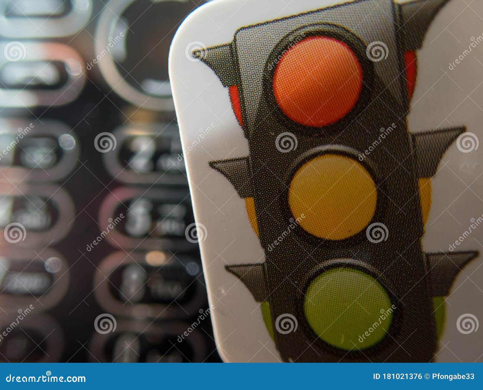 Mobile Phone Keys and Semaphore Sign Abstract Concept Stock Photo ...