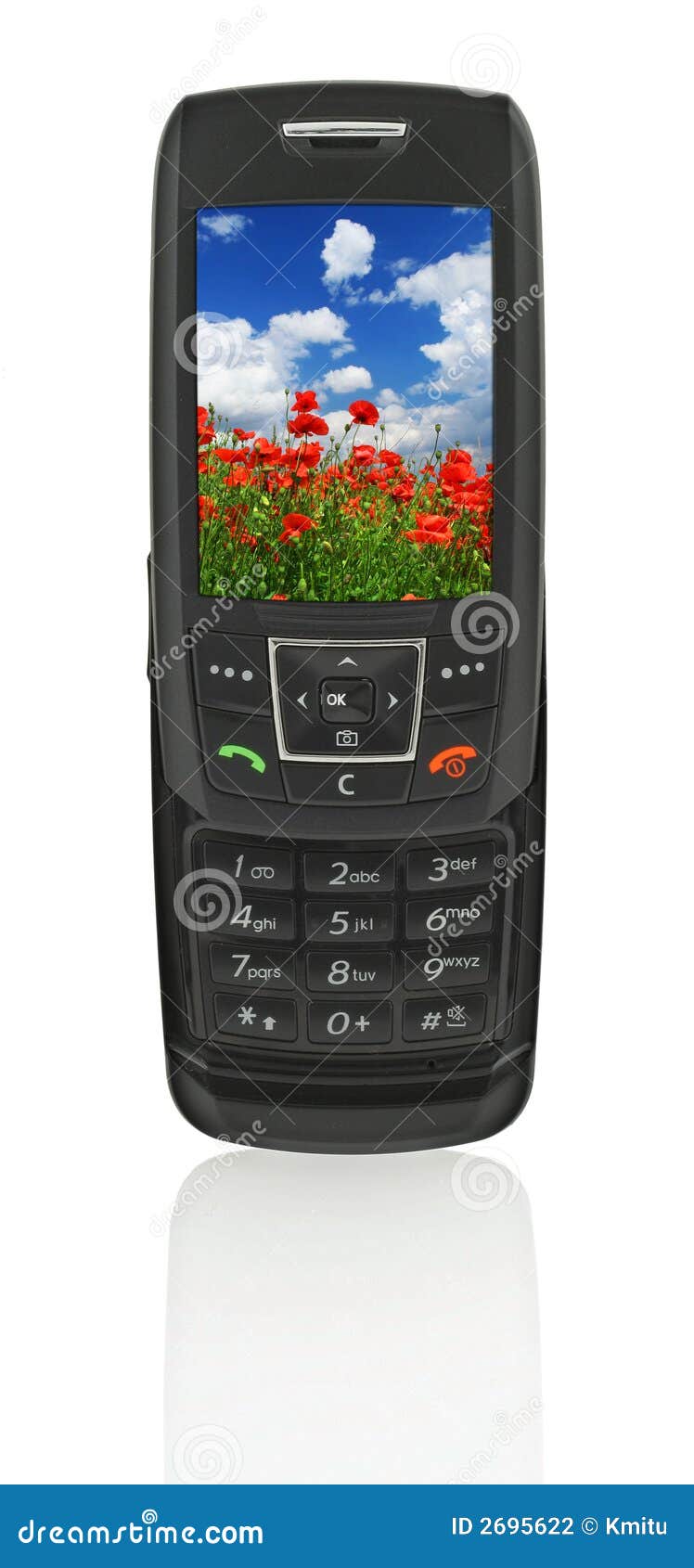 Mobile Phone with Landscape Stock Photo - Image of idyllic, garden: 2695622