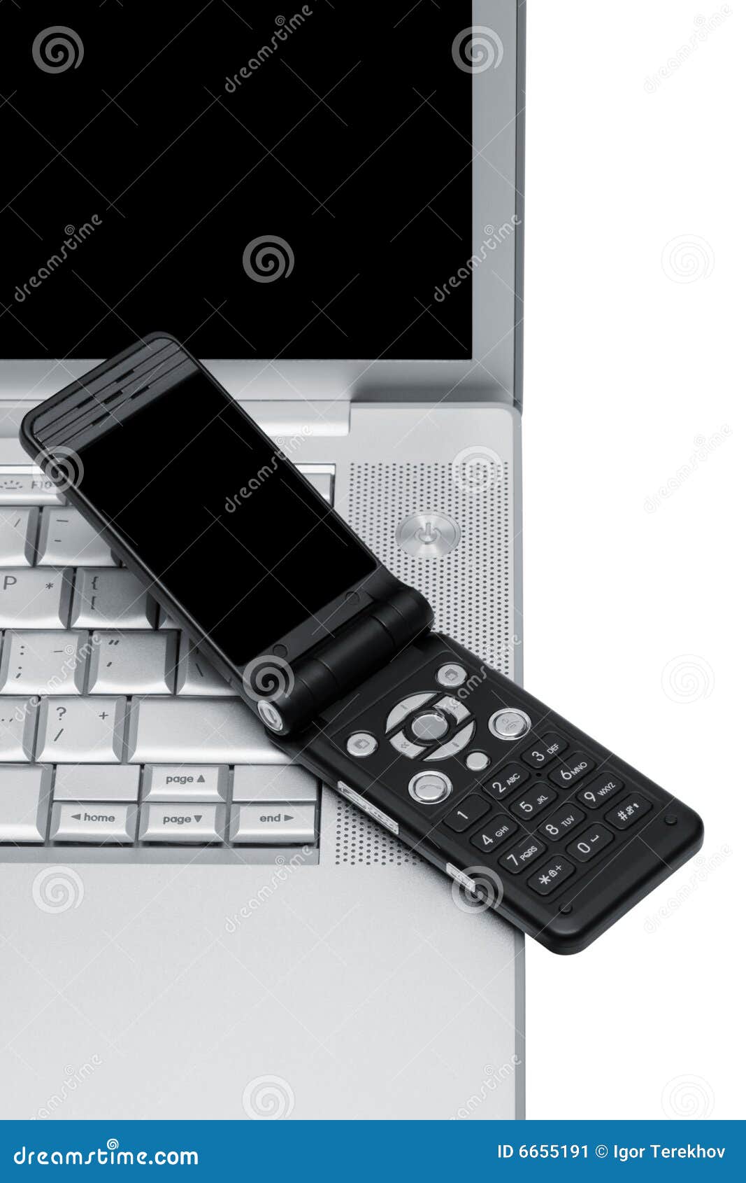 Mobile phone and laptop stock image. Image of laptop, equipment - 6655191