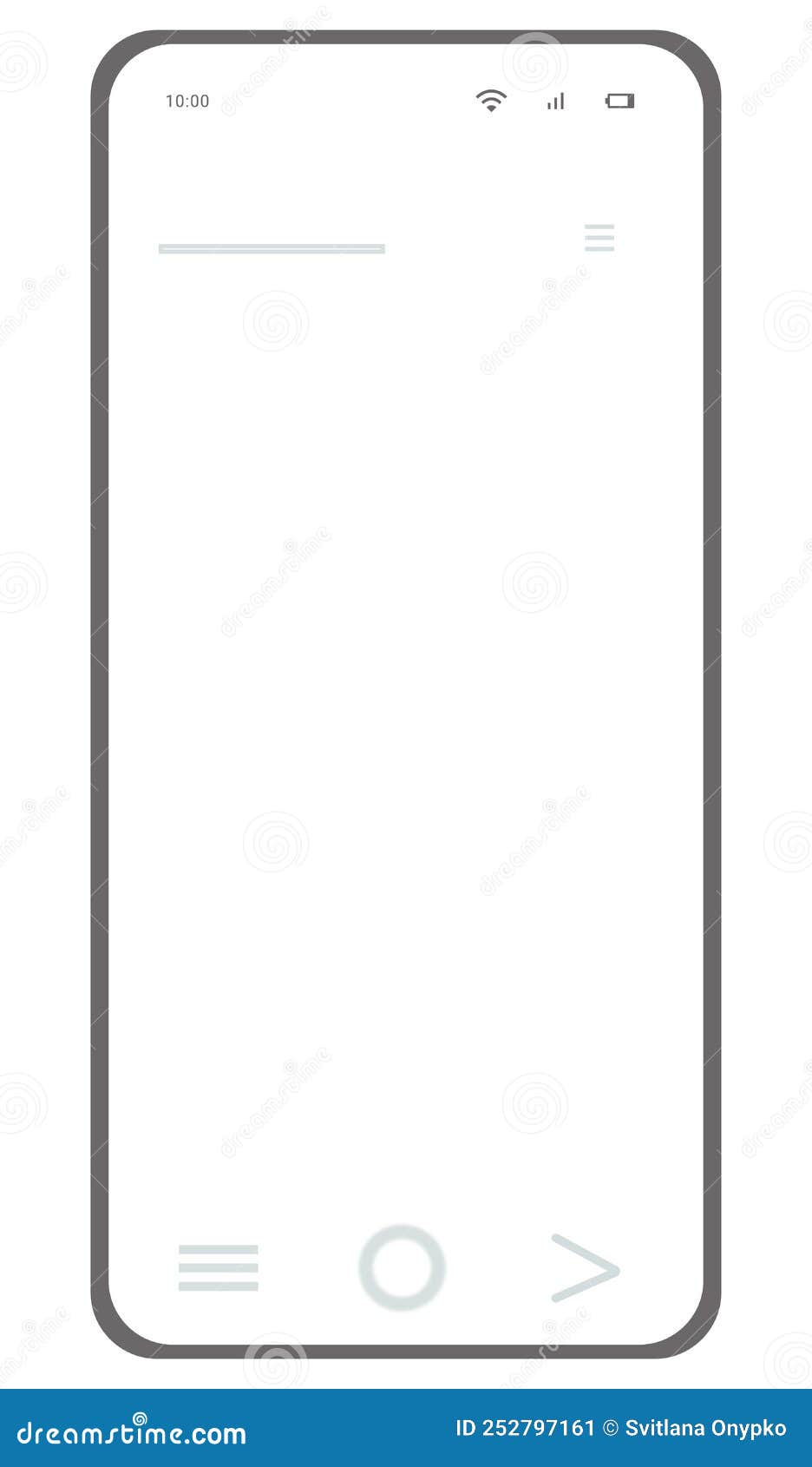 Mobile Phone Layout As a Design Stock Vector - Illustration of element ...