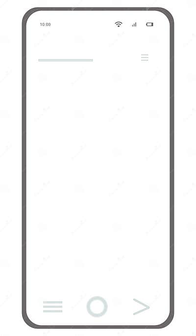 Mobile Phone Layout As a Design Stock Vector - Illustration of element ...