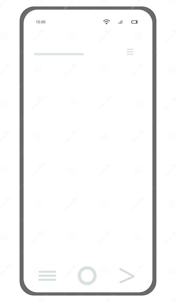 Mobile Phone Layout As a Design Stock Vector - Illustration of element ...