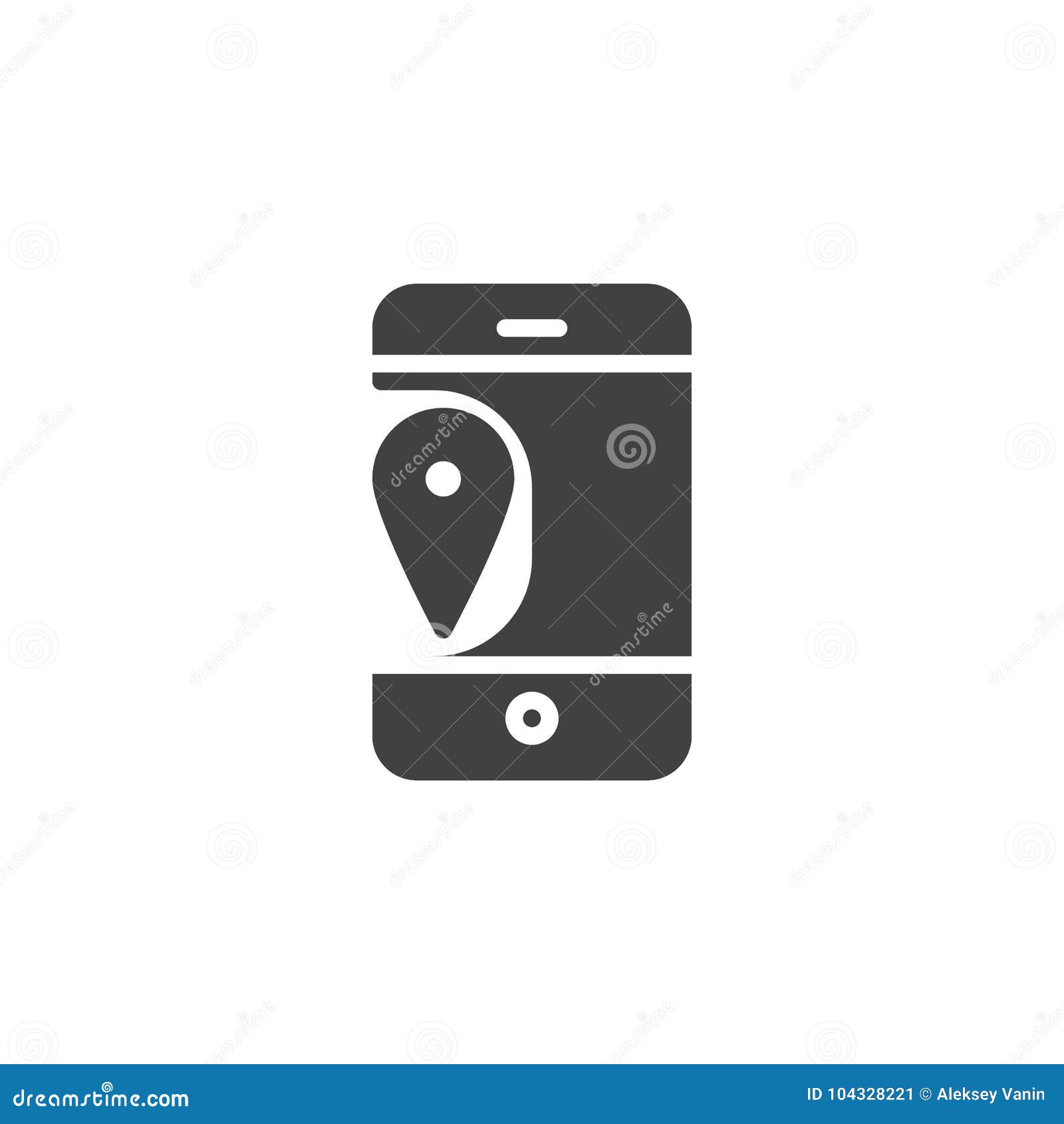 Mobile Phone with Location Pin Icon Vector Stock Vector - Illustration ... Mobile Phone with Location Pin Icon Vector Stock Vector - Illustration ...