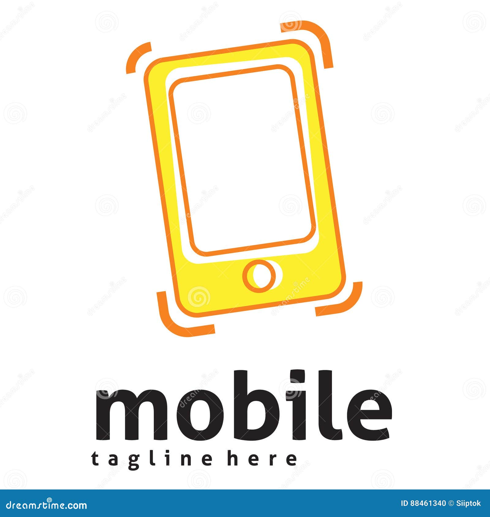 Mobile phone logo stock illustration. Illustration of estate - 88461340