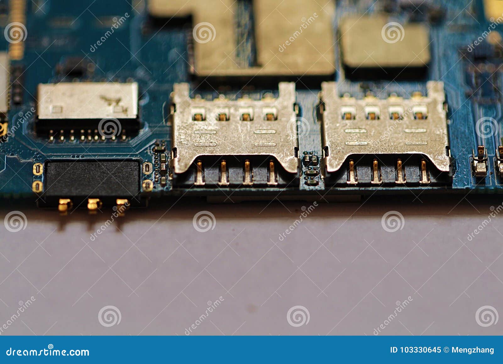 Mobile phone main board stock image. Image of contrast - 103330645