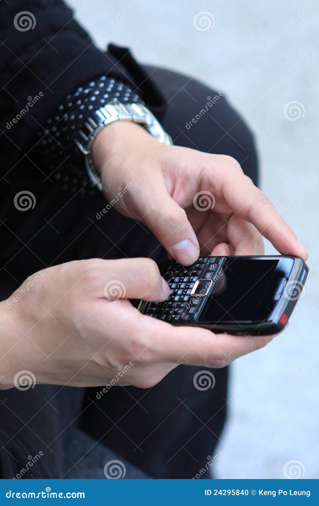 Mobile phone in man hand stock photo. Image of white - 24295840