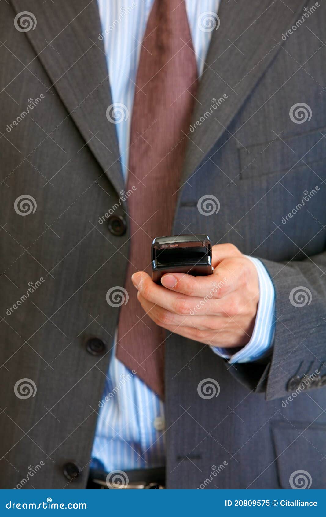 Mobile Phone in Man Hand. Close-up. Stock Image - Image of ...