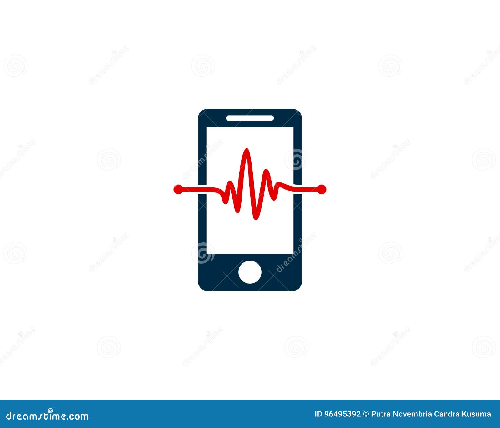 Mobile Phone Medical Icon Logo Design Element Stock Vector ...