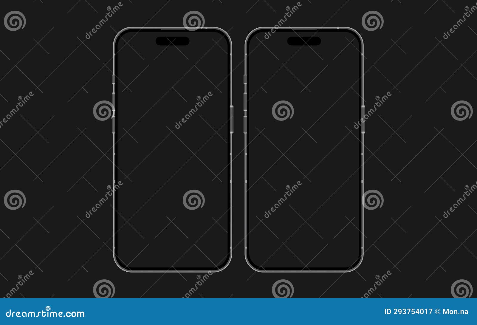 Mobile Phone Mockup, Smartphone Template, Telephone Vector Mock Up ...