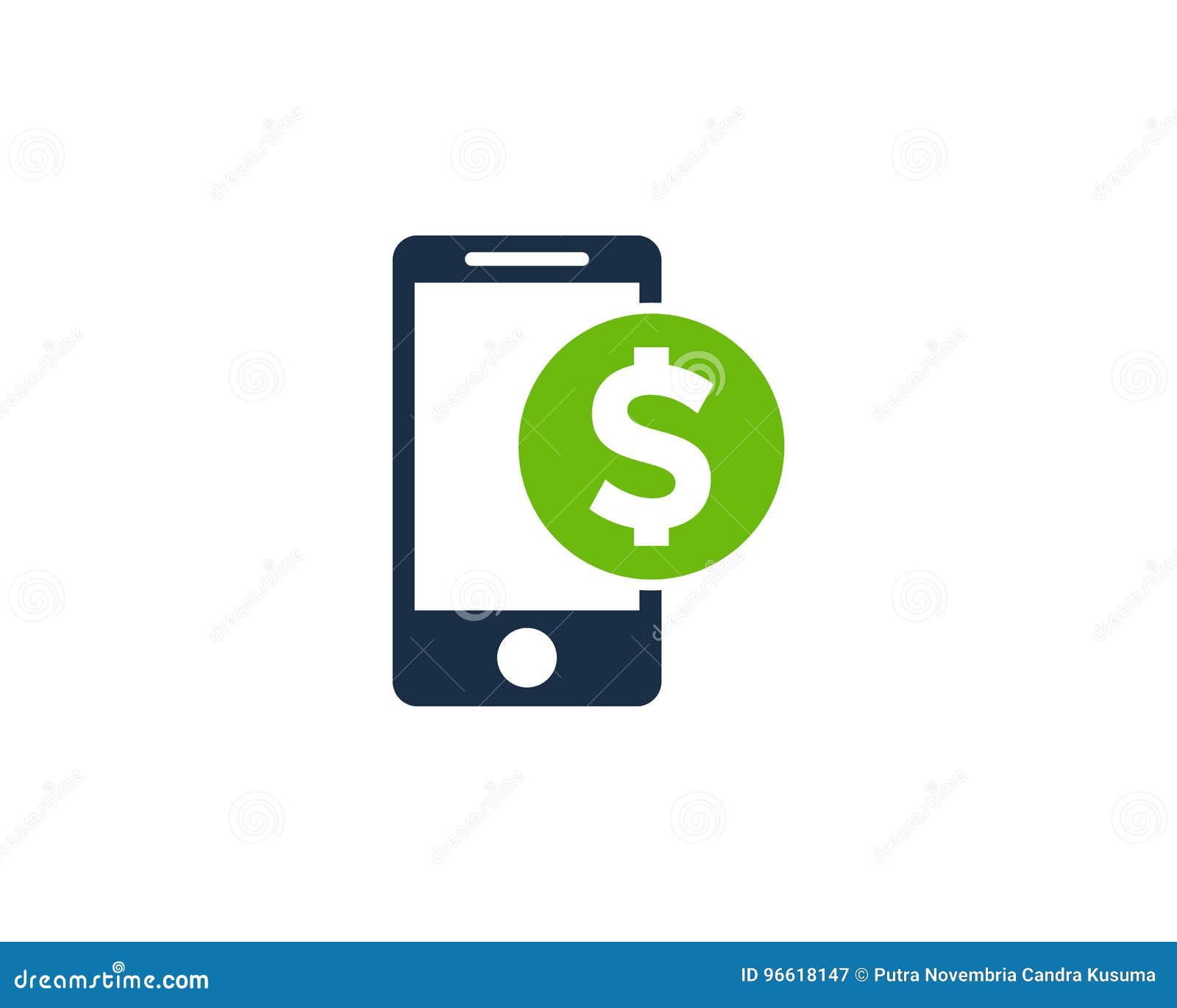 Mobile Phone Money Icon Logo Design Element Stock Vector - Illustration ...
