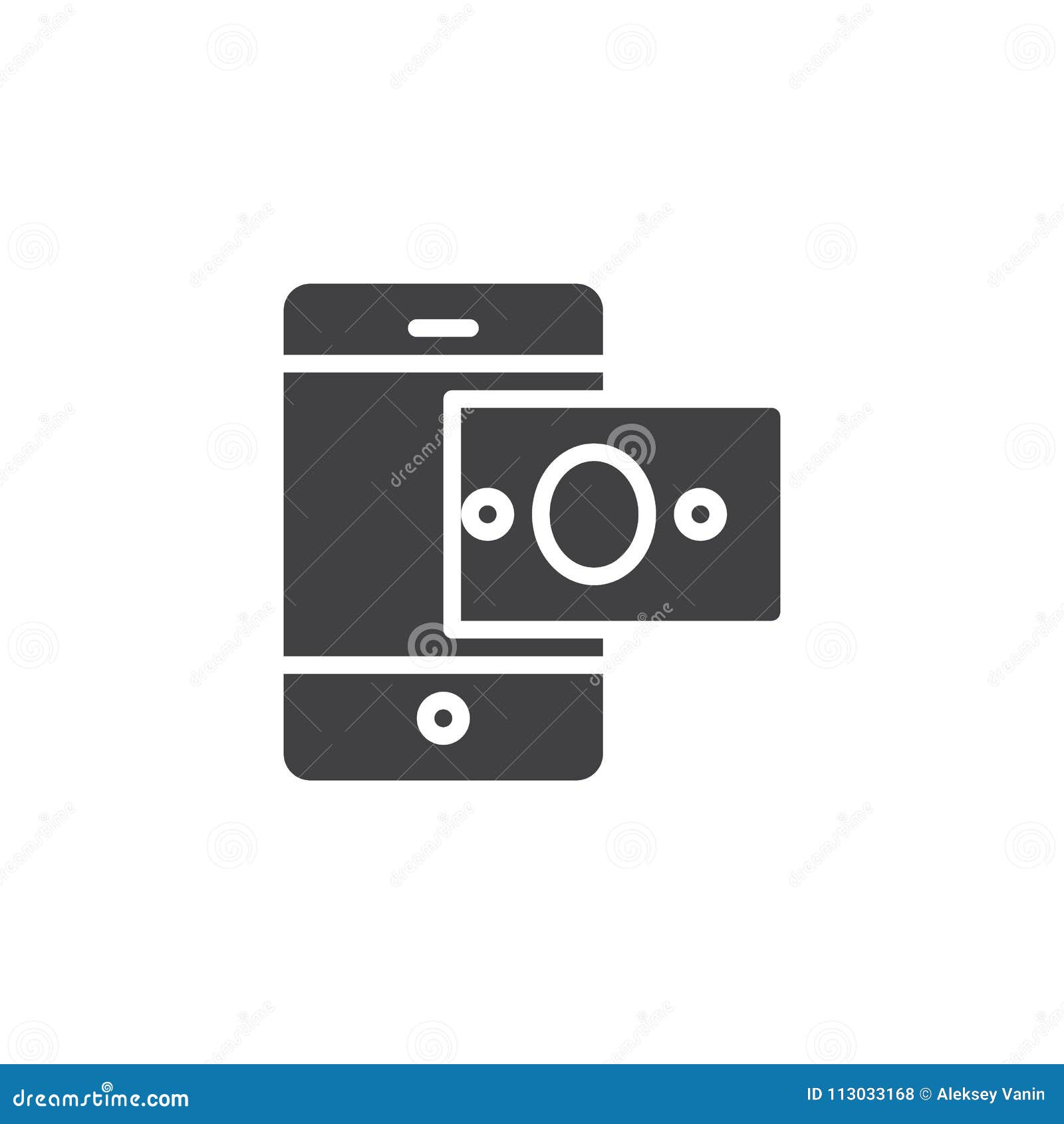 Mobile Phone and Money Vector Icon Stock Vector - Illustration of bank ...