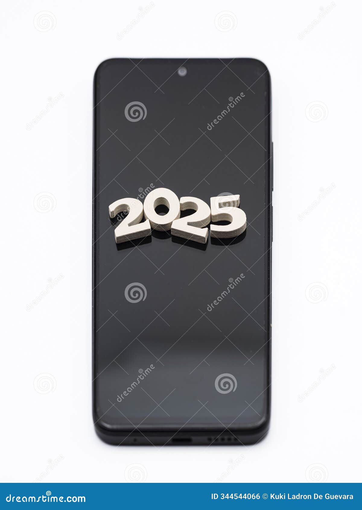 Mobile Phone with Number 2025 on the Screen Stock Photo - Image of ...