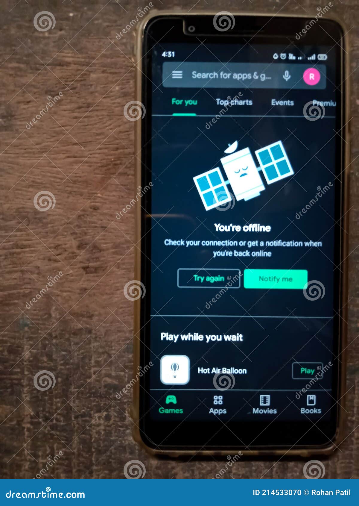 Mobile Phone Offline Network Problem Stock Photo - Image of offline ...