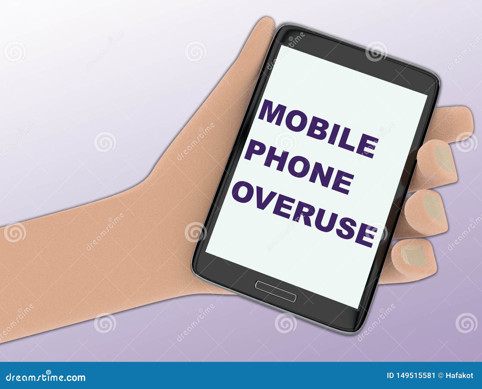 MOBILE PHONE OVERUSE Concept Stock Illustration - Illustration of phone ...