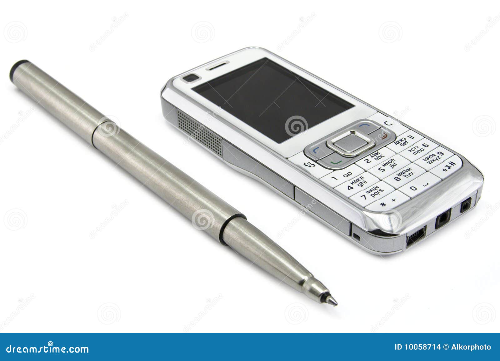 Mobile phone and pen stock photo. Image of mobile, paper - 10058714